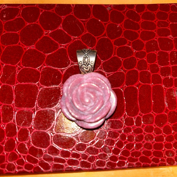 Jewelry | Carolyn Pollack Relios Sterling 925 Carved Rhondonite Flower ...